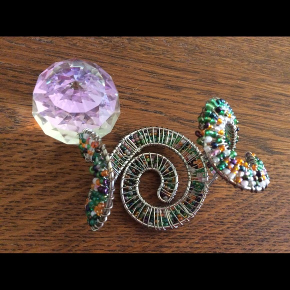 Gypsy Art | Jewelry | Gypsy Spiral Bead Wrap Silver Tone Wire Bracelet ...